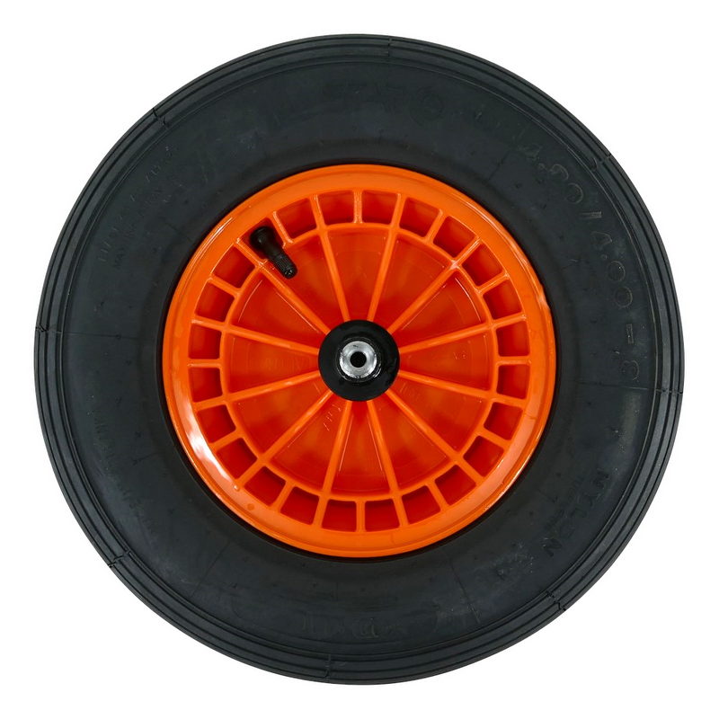 2PLy FORT wheelbarrow wheel, plastic rim, orange, pneumatic tire ...