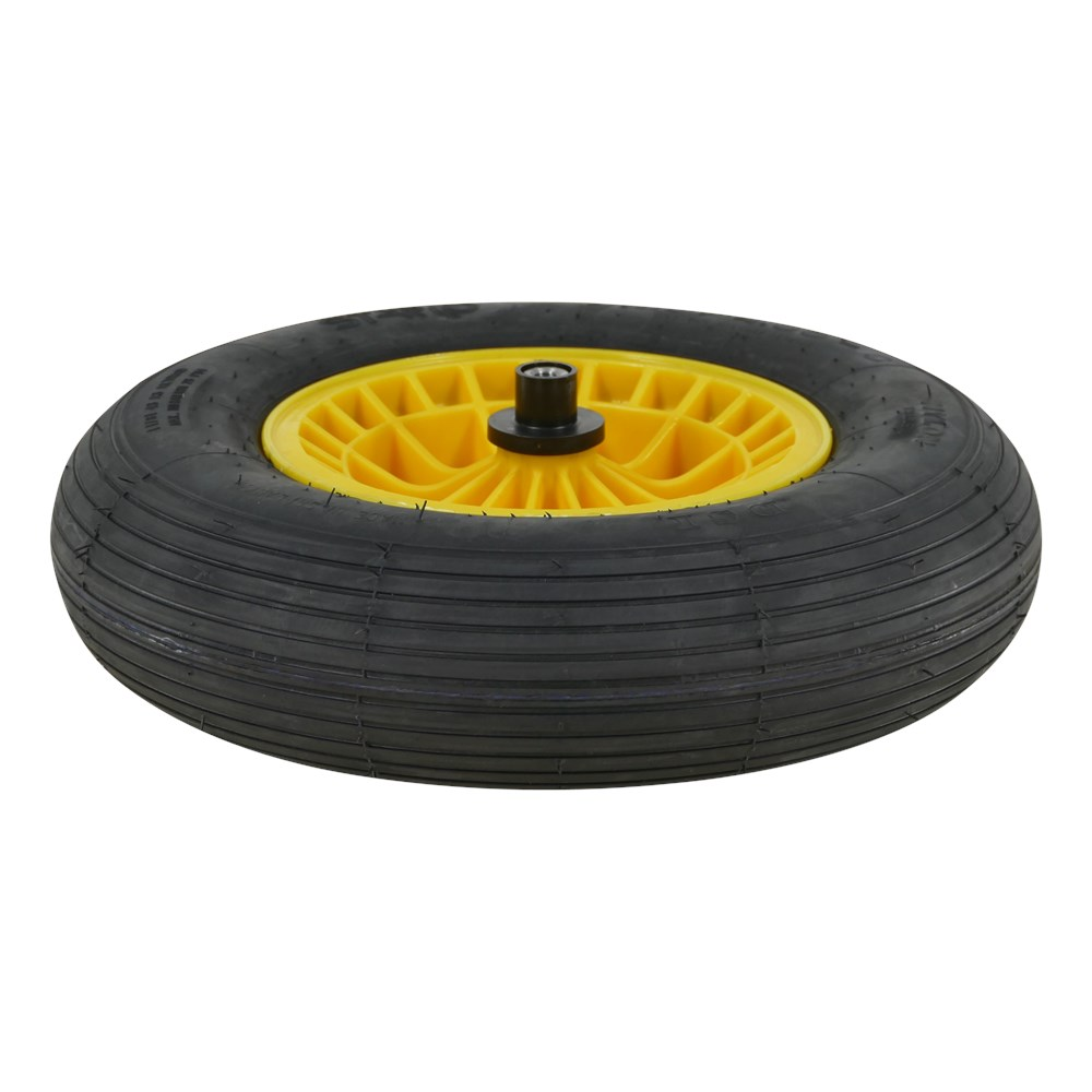 2PLy FORT wheelbarrow wheel, plastic rim colour yellow, pneumatic tire ...