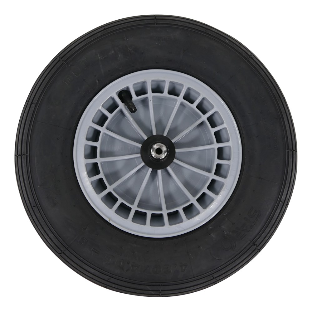 2PLy FORT wheelbarrow wheel, plastic rim, colour grey, pneumatic tire ...